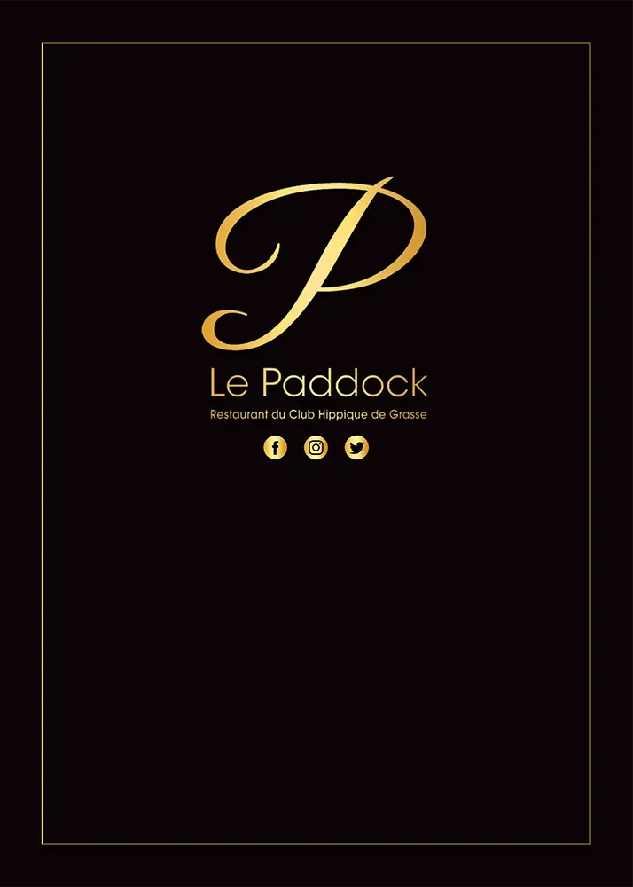 Le menu du Paddock à Grasse