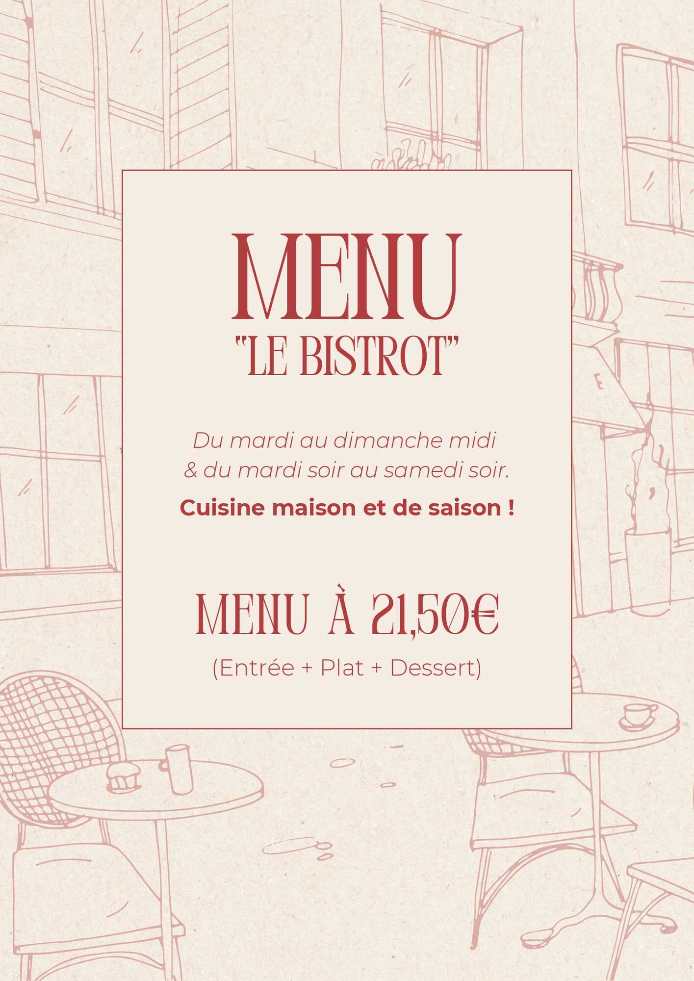 Découvrez la carte de notre restaurant à La Seyne-sur-Mer