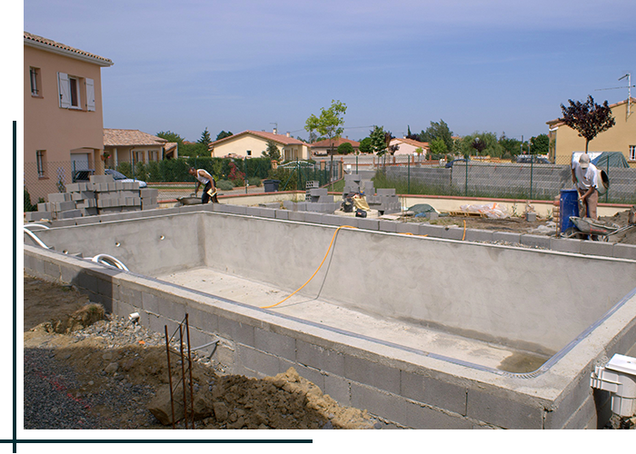 Construction de piscine à Puyméras