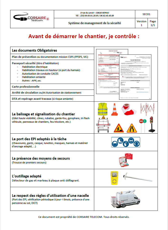 L'équipe de techniciens réseaux de CORSAIRE TELECOM à Nîmes